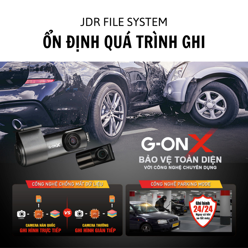 Camera Hành Trình GNet G-ON X - Trung Tâm Phụ Kiện - Đồ Chơi Xe Hơi Cao Cấp